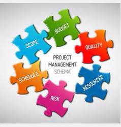 Project Management Mind Map Scheme Concept Vector Image
