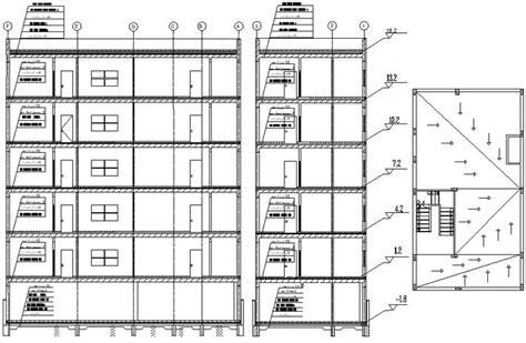 Section Of A Building Autocad Drawing Download Architecture Drawing Autocad Drawing Autocad
