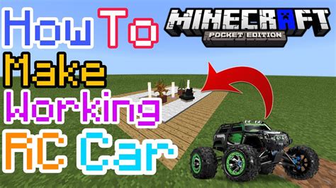 How To Make Working Rc Car In Mcpe Minecraft Pe Youtube