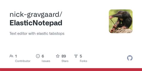 Github Nick Gravgaard Elasticnotepad Text Editor With Elastic Tabstops