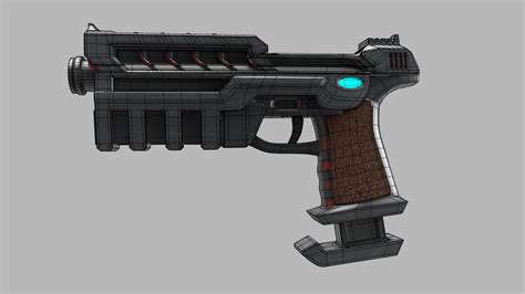 공상 과학 총 3d 모델 12 Blend 3ds Fbx Obj Free3d