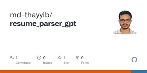 Github Md Thayyibresumeparsergpt