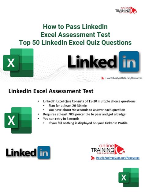 102 How To Pass Linkedin Excel Quiz Preparation Guide Excel Test Top 50 Questions Pdf