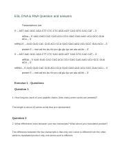 ESL DNA RNA Transcription Lab Question And Answers Course Hero