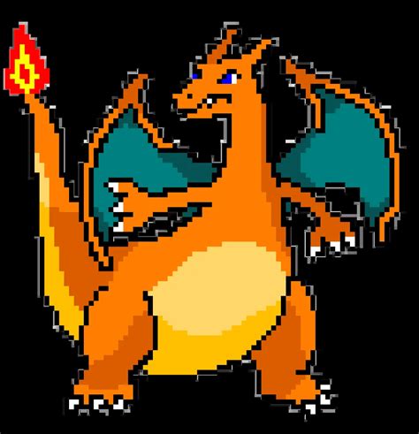 Charizard Pokémon Pixel Art Paso A Paso Espeng