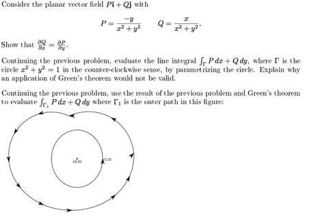 solved consider the planar vector field pi qj with ac 2
