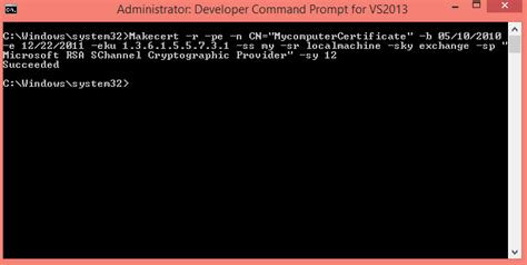 Create Ssl Certificate By Makecertexe
