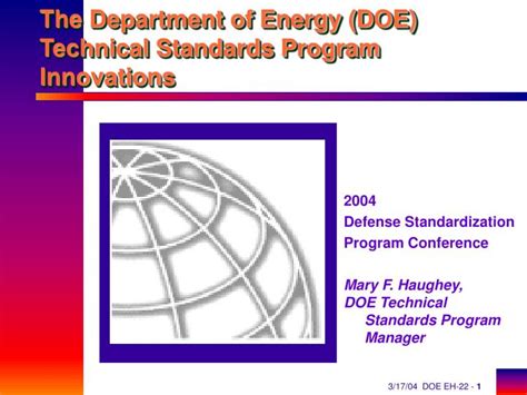 Ppt The Department Of Energy Doe Technical Standards Program