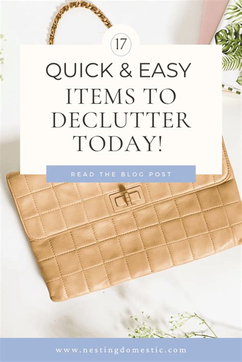 17 Quick And Easy Items To Declutter Today NESTING DOMESTIC