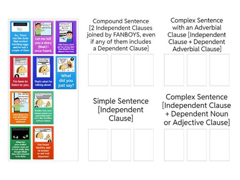 Classify Sentences Ordenar Por Grupo