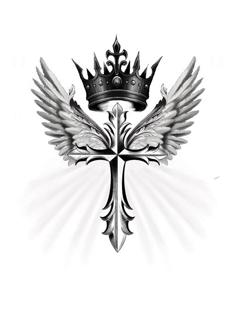 How To Draw A Cross With Wings Step By Step Drawing Guide By Dawn Artofit