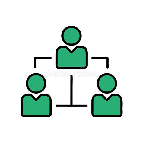 Organizational Structure Vector Illustration For Business And Collaboration Concepts Stock