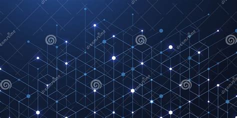 Abstract Big Data Visualization Digital Network Connection Concept Background Artificial