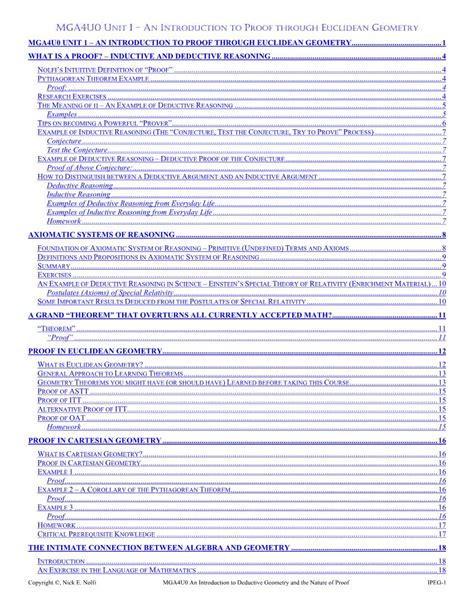 Unit 1 An Introduction To Proof Through Euclidean Geometry Mga4u0 Unit 1 An Introduction To