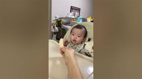 쌀뻥으로 아기 약올리기ㅋㅋ쌀뻥간식 Youtube