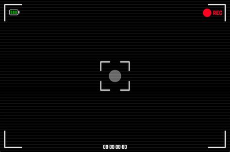 Premium Vector Rec Background With Isolated Scan Lines And Shades From Edges Viewfinder