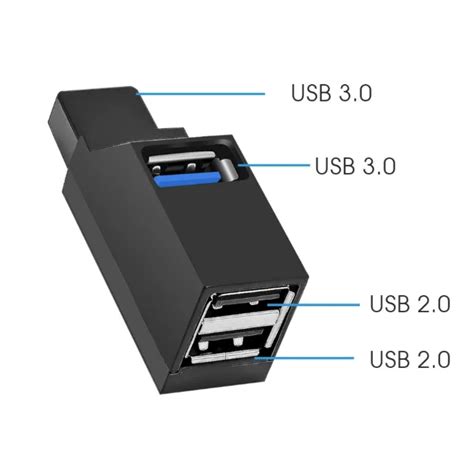 Портативный Usb Hub 3 в 1 Юсб Хаб Разветвитель Концентратор — Купить Недорого на Bigl Ua