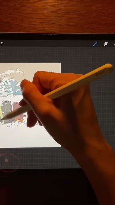 겨울 추억 그리기 아이패드그림 프로크리에이트 문구사장 Youtube