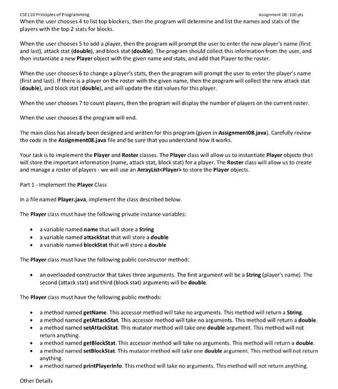 Cse110 Principles Of Programming Assignment 100