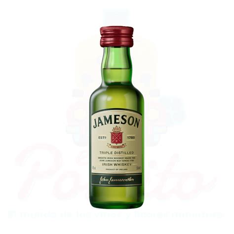 Mini Whisky Jameson Triple Distilled 50 Ml El Pomito