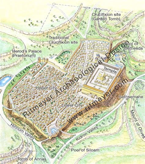 Jerusalem In The Time Of Jesus Ritmeyer Archaeological Design