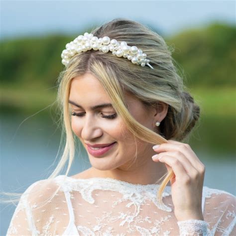 Pearl Wedding Hair Accessories Lace And Favour