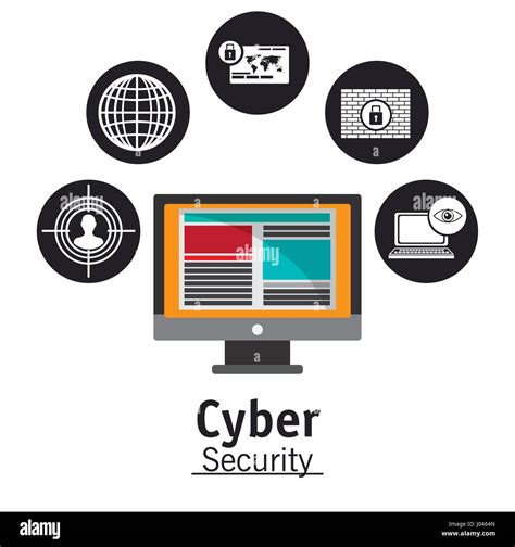 Cyber Security Technology Data Computer Stock Vector Image And Art Alamy