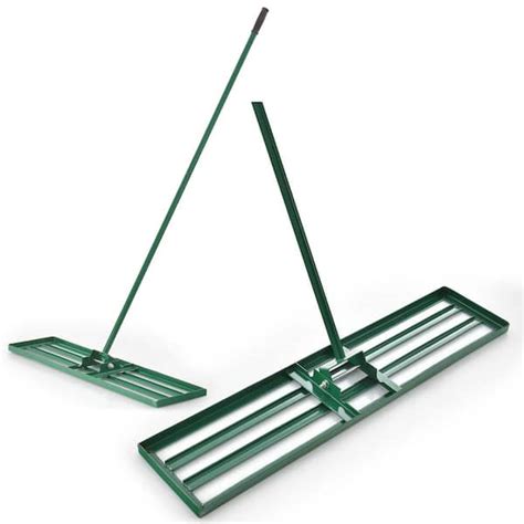 Costway 67 In Lawn Leveling Rake 36 In X 10 In Heavy Duty Level Lawn