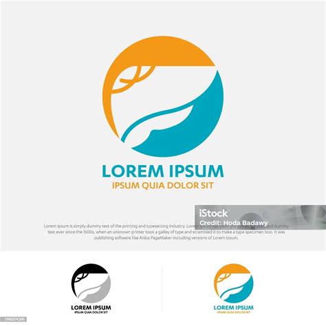 컬러 라운드 플레이트 일러스트에 간 간 간 학 로고 2d 벡터 로고 절연 벡터 기호 의료 병원 클리닉 기호 아이콘 0명에 대한 스톡 벡터 아트 및 기타 이미지 Istock