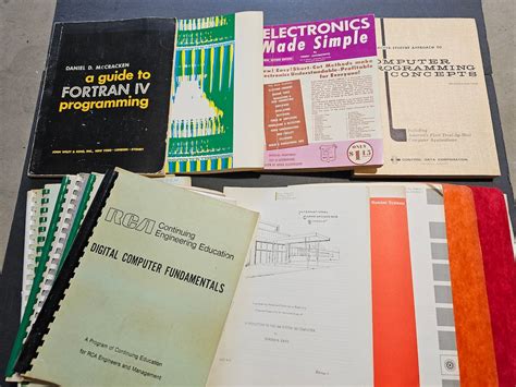 lot of 15 vintage 1960s computer programming books fortran iv