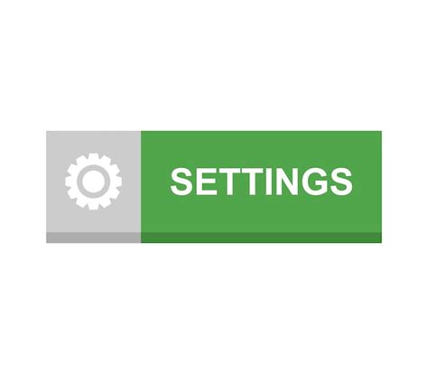 Premium Vector Settings Button