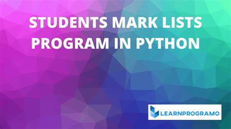 Student Mark List Program In Python Using Dictionary Archives Student Mark List Program In Python Using Dictionary Archives