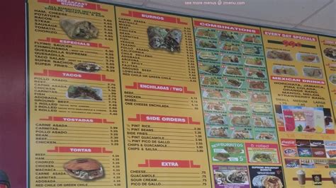 Online Menu Of Los Betos Mexican Food Restaurant Tucson Arizona