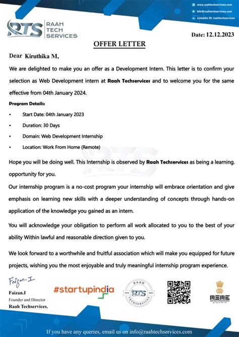 Kiruthika Muralitharan On Linkedin Internship