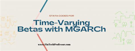 Stata Codes For Conditional Beta Using Mgarch Approach Stata Professor Your Partner In Research