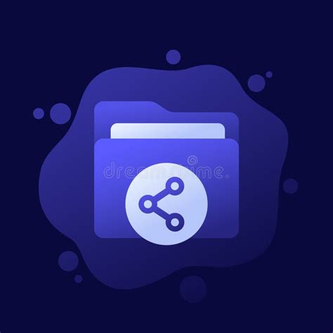 Shared Folder Icon Vector Design Stock Vector Illustration Of Icon Design 287825896