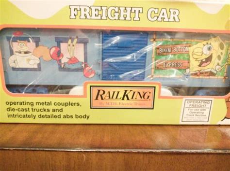 Mth Rail King Spongebob Operating Box Car With Spongebob Figure 30