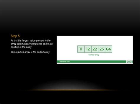 selection sort in algorithm and complexity pptx