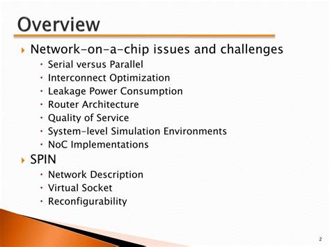 PPT Network On Chip PowerPoint Presentation Free Download ID 577995