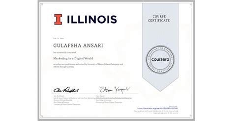 Gulafsha Ansari On Linkedin Completion Certificate For Marketing In A