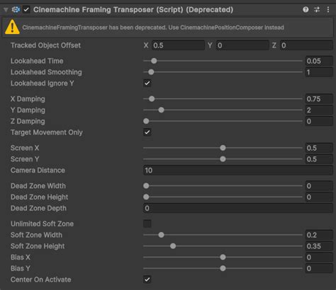 How To Use Cinemachine Position Composer Getting Started Unity