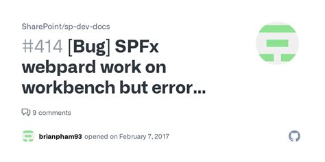 Bug Spfx Webpard Work On Workbench But Error When Add To Page · Issue