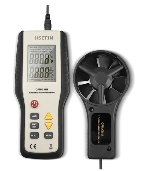hsetin ht 9819 cfm cmm thermo anemometer mxrady
