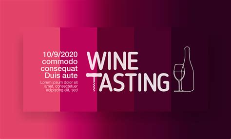 와인 이벤트 파티 축 하 또는 프리 젠 테이 션을 위한 디자인 배경 와인 색상 그라데이션 및 컬러 줄무늬 그라데이션에 대한 스톡