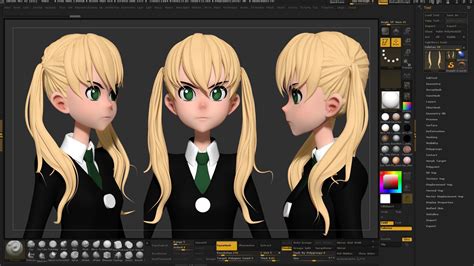 Create Anime Character 3d Model Character Cat Character Female