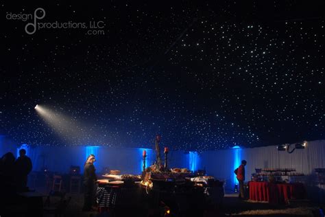 Fibre Optic Curtainstar Drop In Ceiling Of Tent Lighting By Design