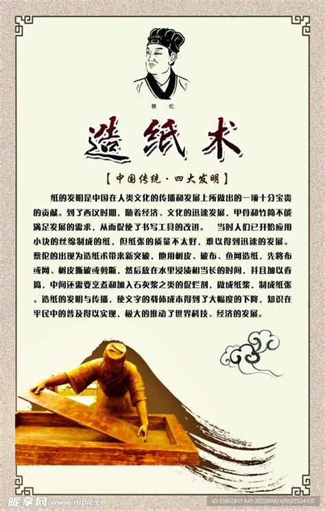 造纸术设计图 图片素材 其他 设计图库 昵图网