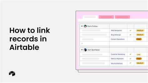 How To Link Records And Tables In Airtable Youtube