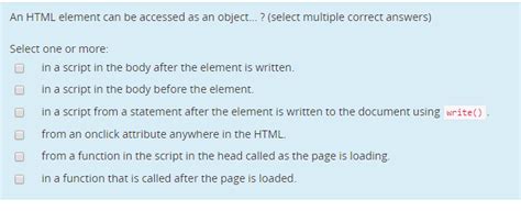 solved an html element can be accessed as an object