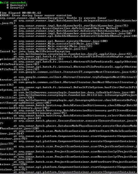 Sonarqube51 Unable To Run A Basic Sonar Analysis From Msbuildsonarquberunner Stack Overflow